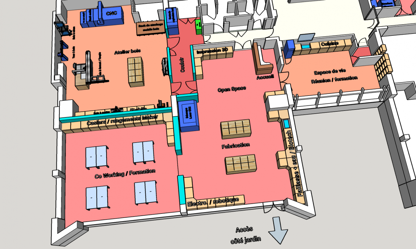 Le plan du FabLab en 3 phases jusqu’à la rentrée