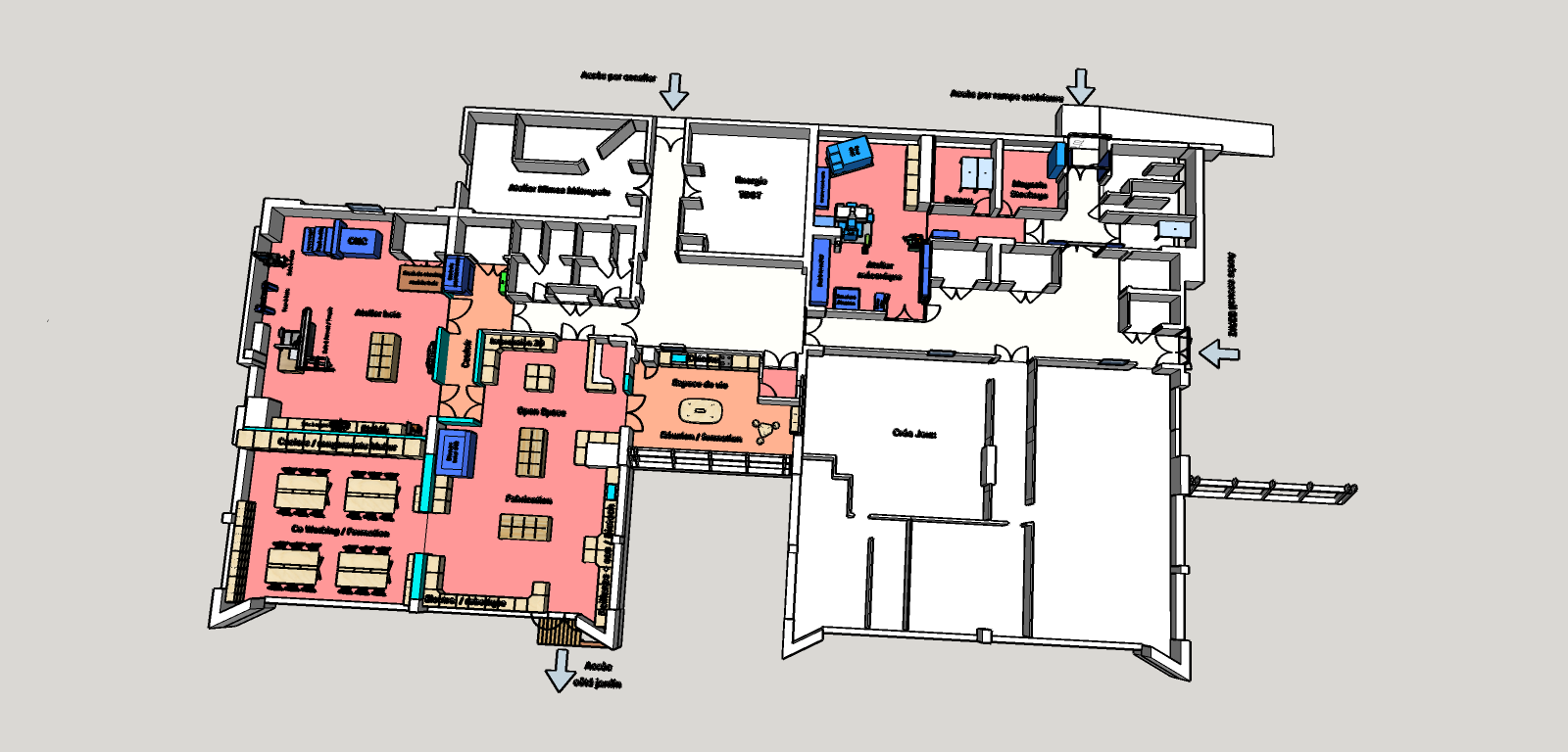 Le plan du FabLab en 3 phases jusqu’à la rentrée (mis à jour)